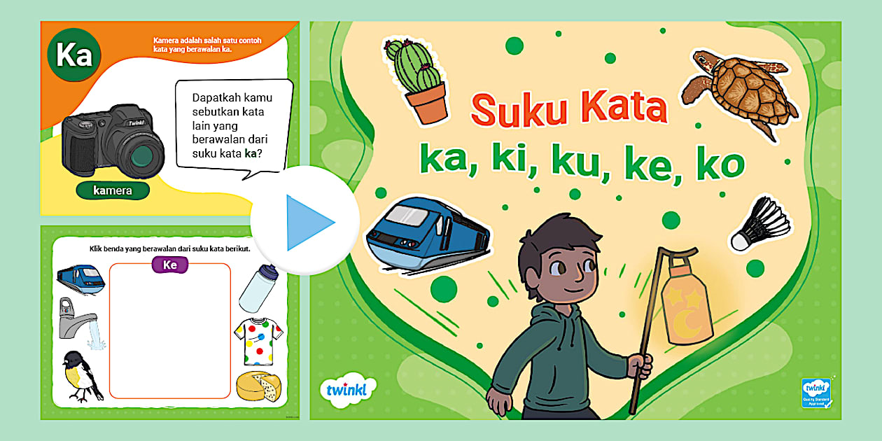PowerPoint Suku Kata ka, ki, ku, ke, ko (Teacher-Made)