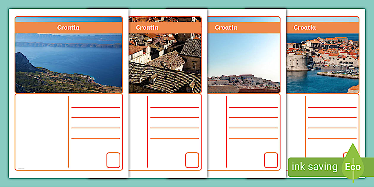 Gift your friends or family these lovely Croatia postcards.