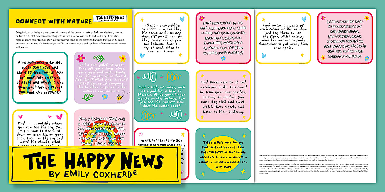 FREE! - The Happy Newspaper: Connect with Nature - Twinkl