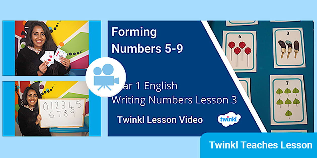 👉 Year 1 (Ages 5-6) Writing Numbers: Video Lesson 3