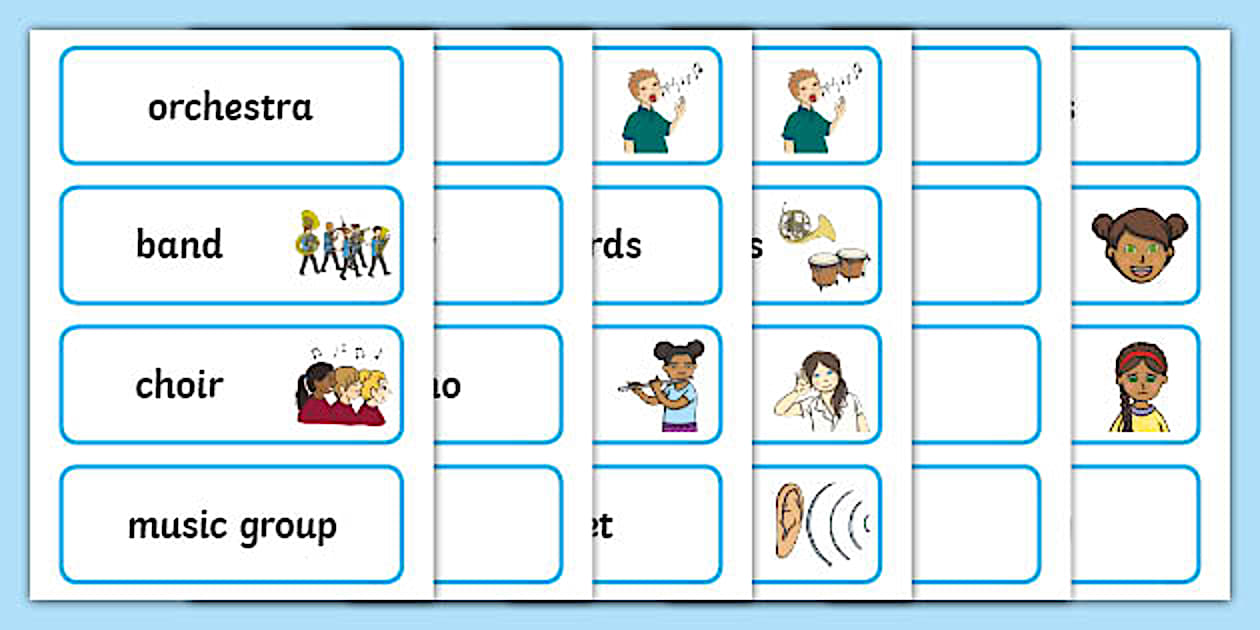 👉 Music Topic Word Cards (teacher made) - Twinkl