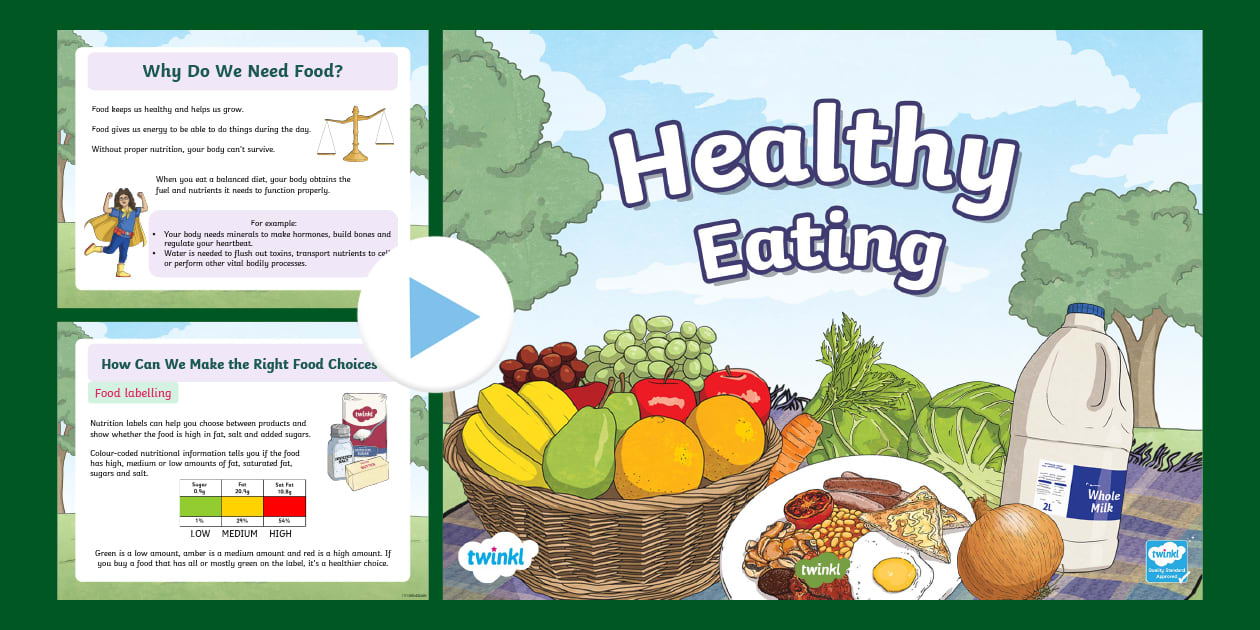 Healthy Eating PowerPoint - Health Slideshow (teacher made)