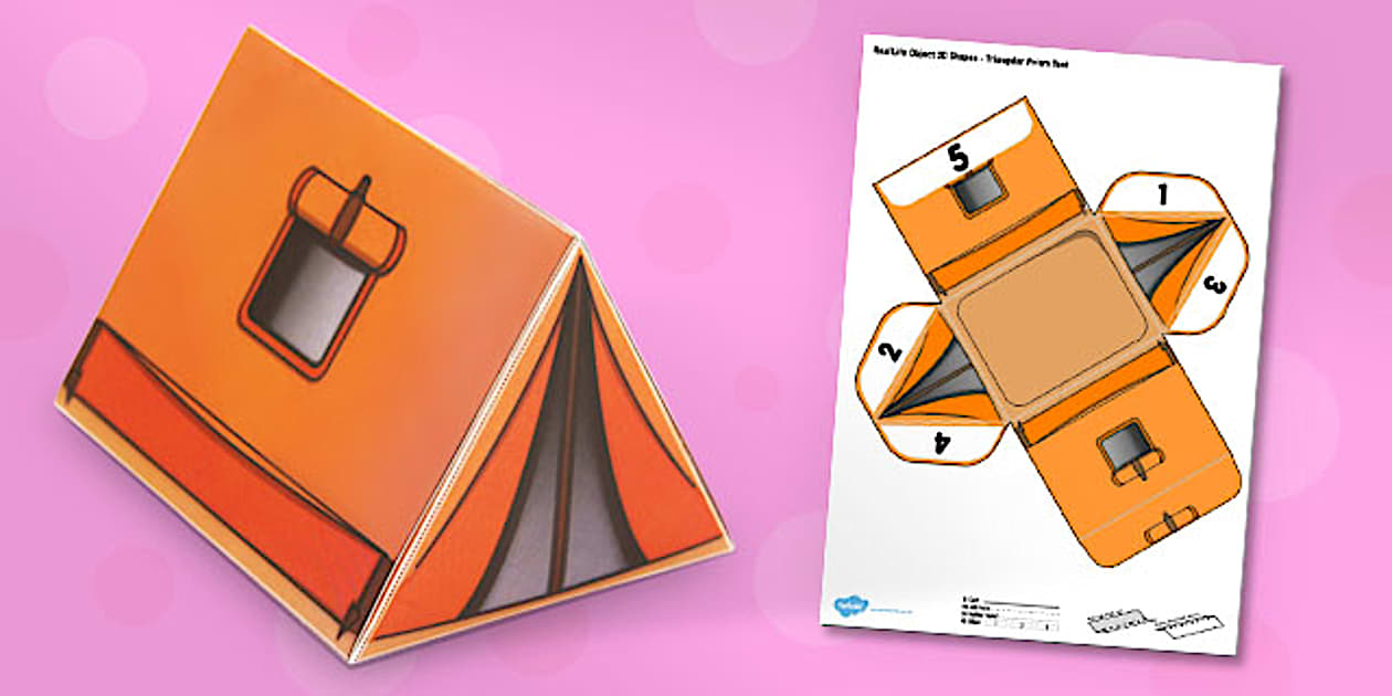 3-Sided Table Tent Template Paper Model | Twinkl - Twinkl