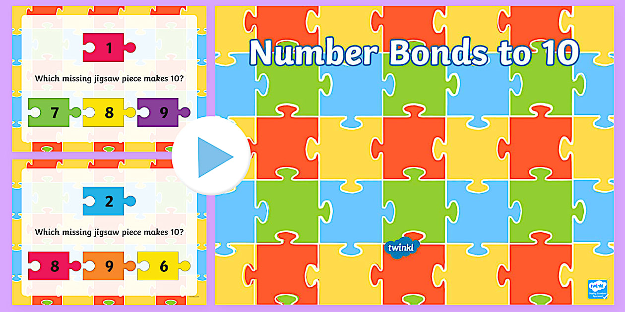Number Bonds To 10 Jigsaw PowerPoint (teacher made) - Twinkl