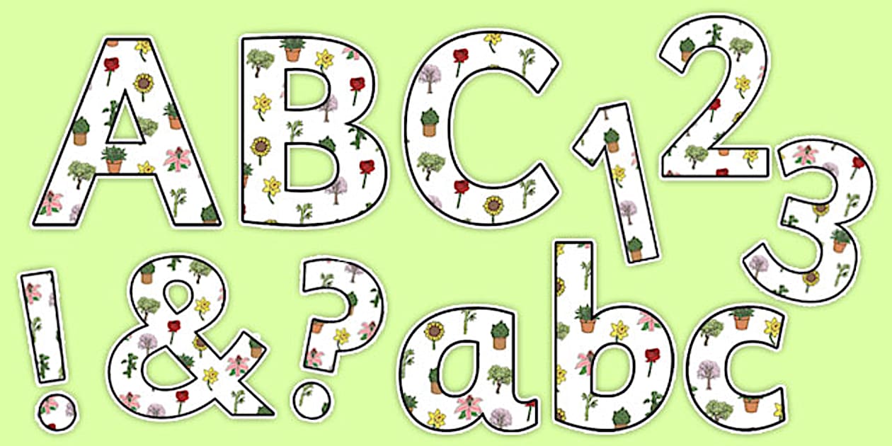 Garden Display Lettering (teacher made) - Twinkl