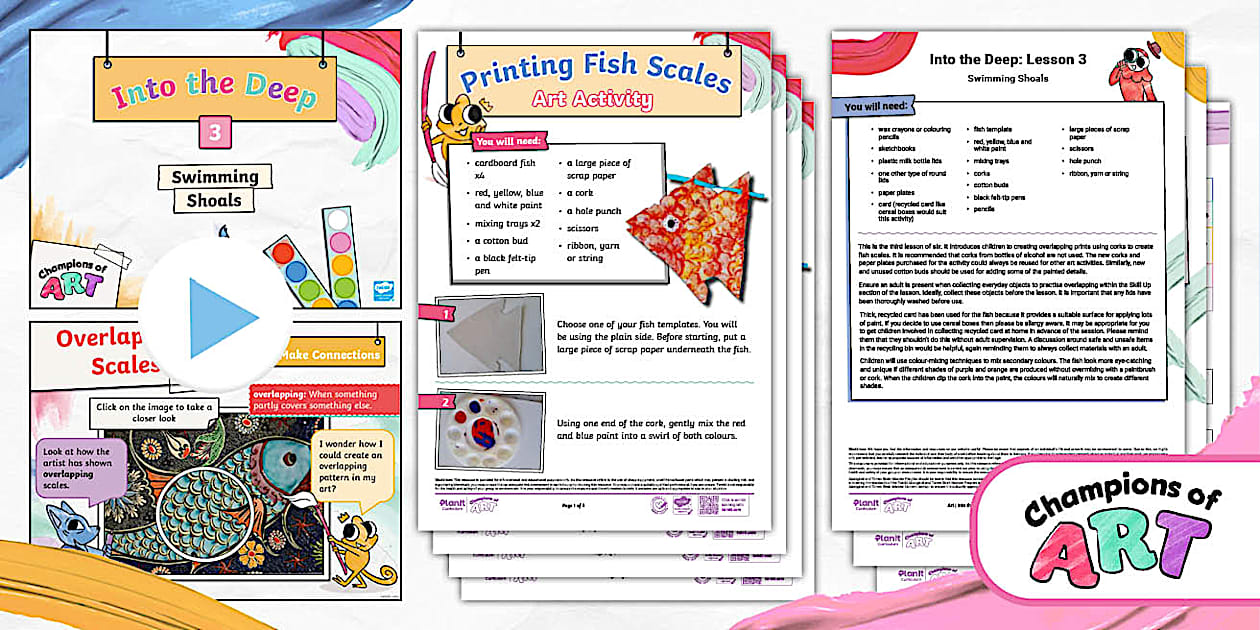 Champions of Art: KS1 Into the Deep - Lesson 3 - Twinkl