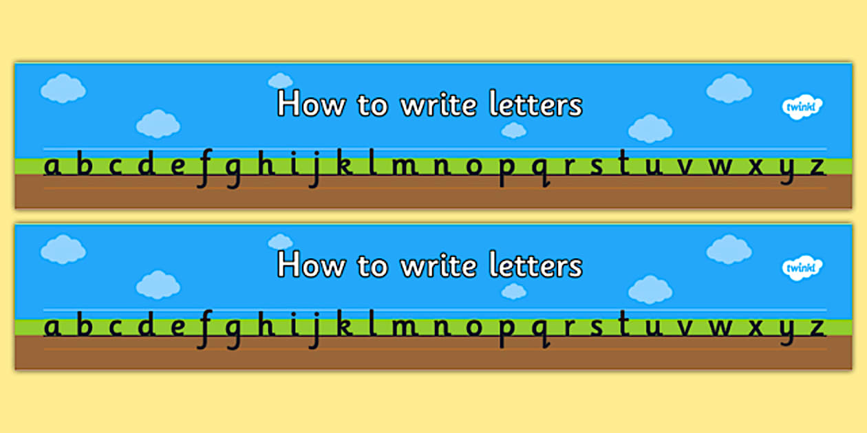 How to Write Letters Writing Aids (Plain) (teacher made)