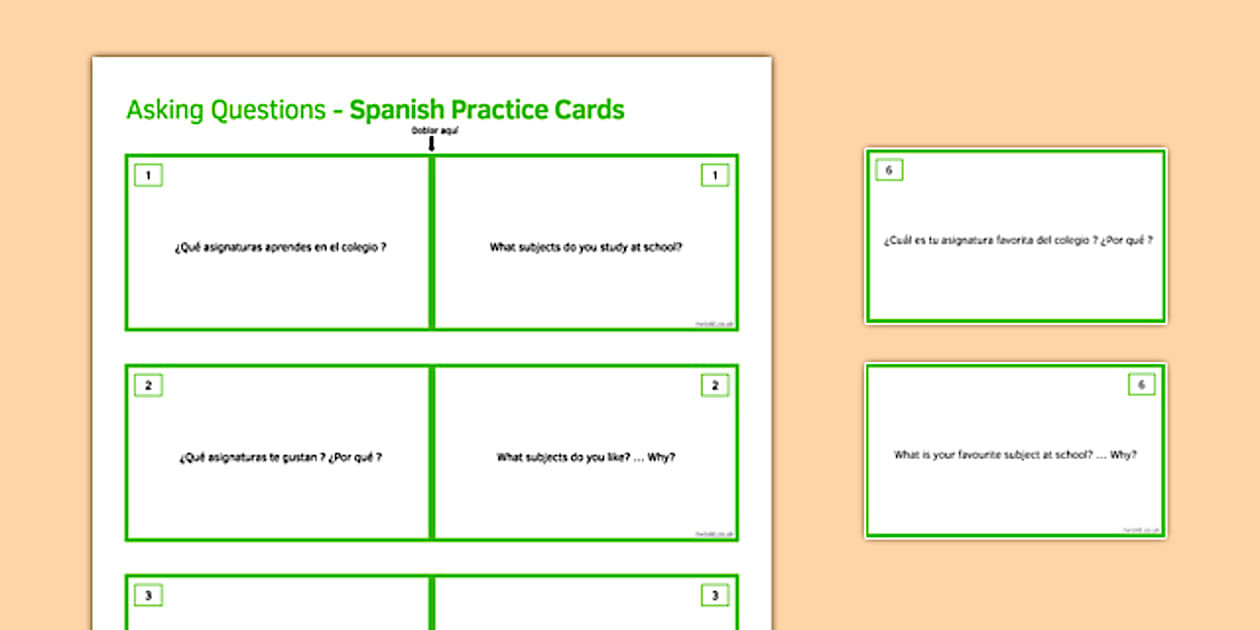 Black and White General Conversation My Studies Question Double Sided Cards