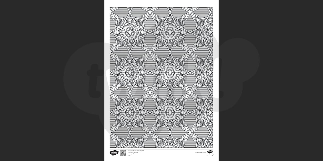 islamic art patterns colouring