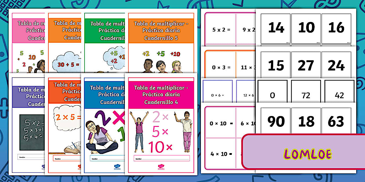 Pack LOMLOE: Las tablas de multiplicar (teacher made)