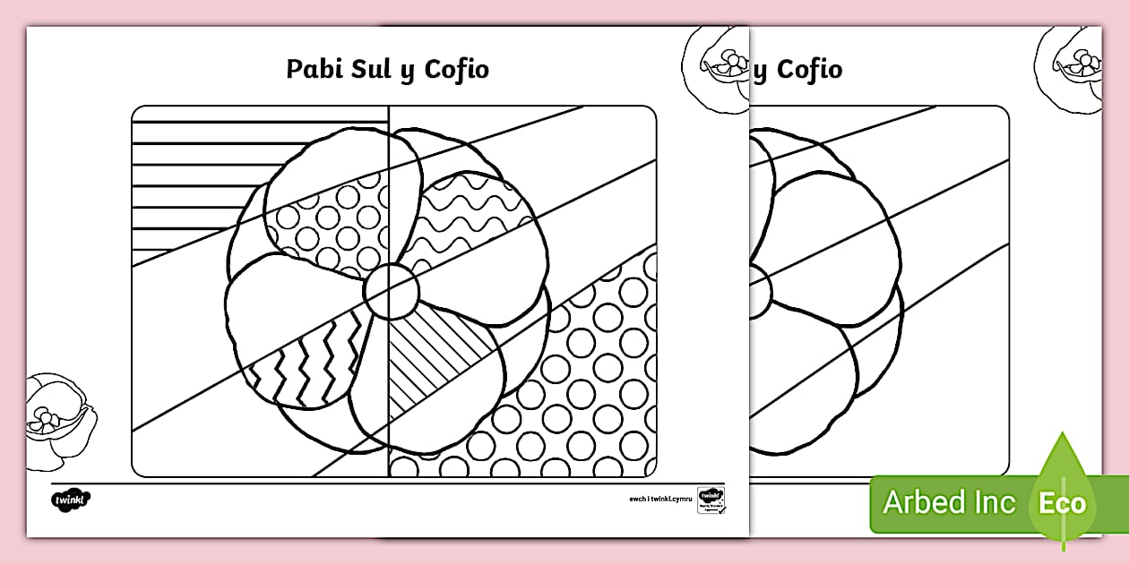 Gweithgaredd Celf Pabi Sul y Cofio - Twinkl