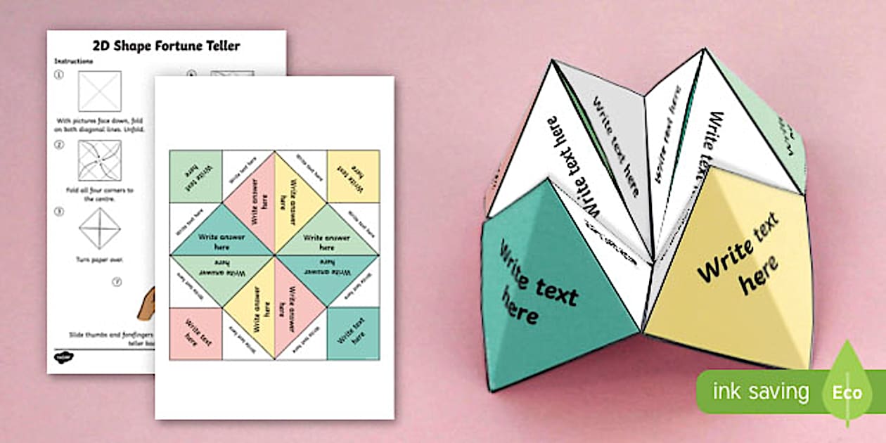 Editable Fortune Teller (Teacher-Made) - Twinkl