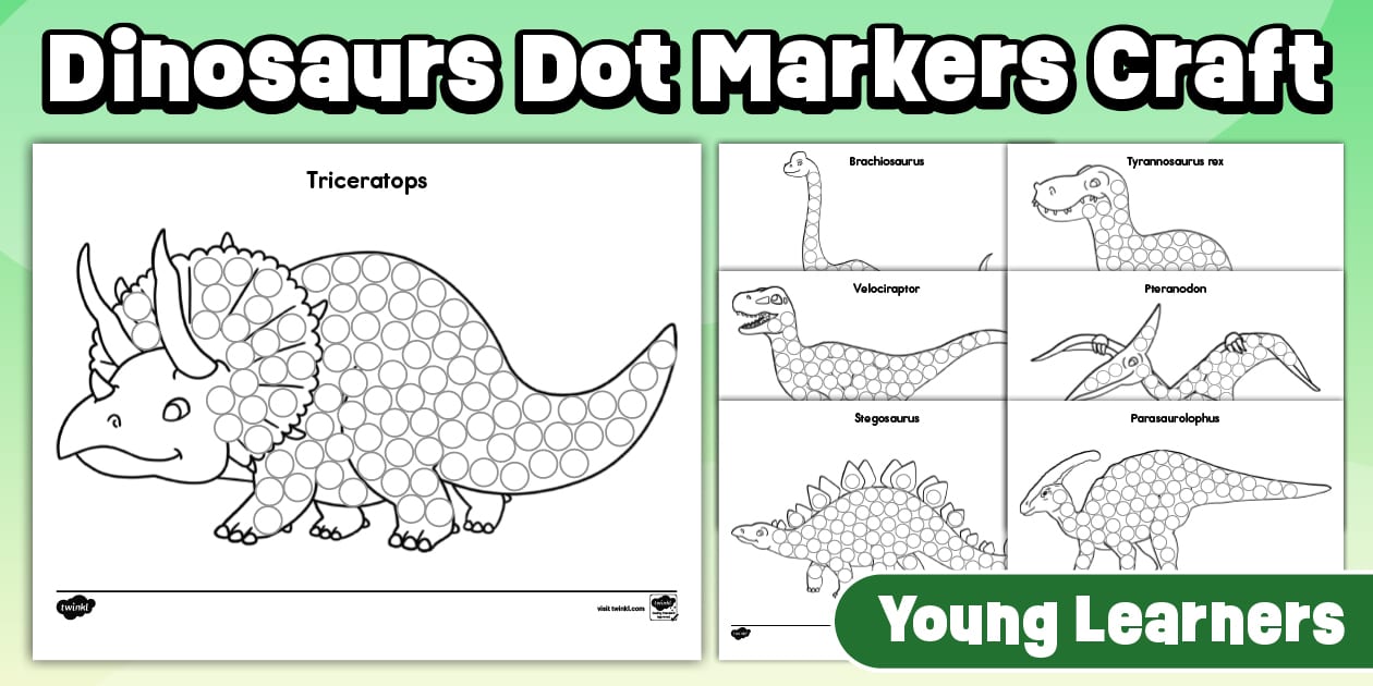 Dinosaurs Dot Markers Craft