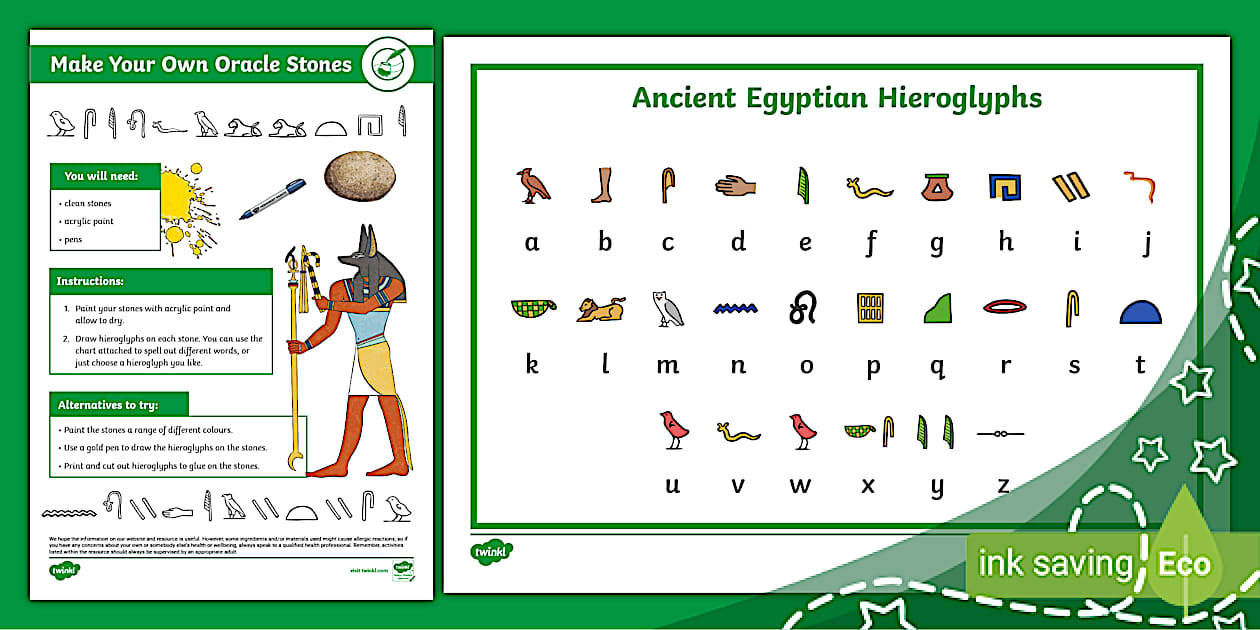 Ancient Egyptians: Oracle Stones Craft Instructions - Twinkl