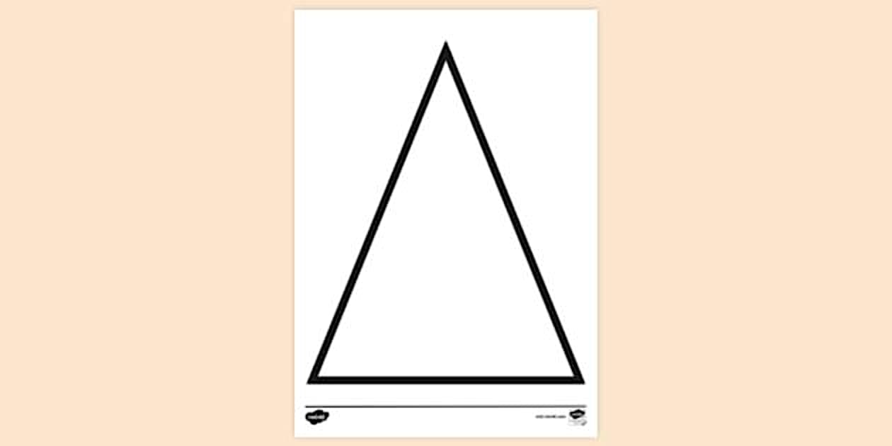 Isosceles Triangle Colouring Sheet | Colouring Sheets