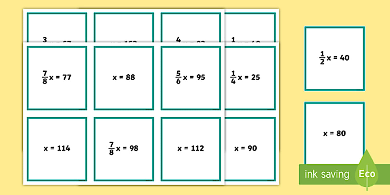 Find the Variable Matching Cards (teacher made) - Twinkl