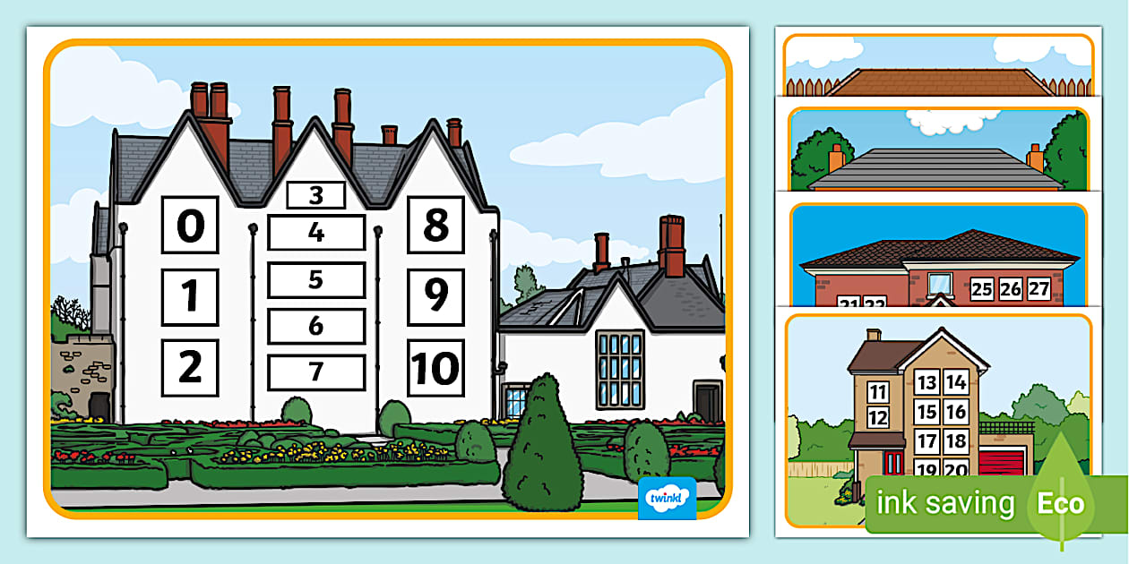 Numbers 0 - 100 Counting in Tens Display Posters - Twinkl