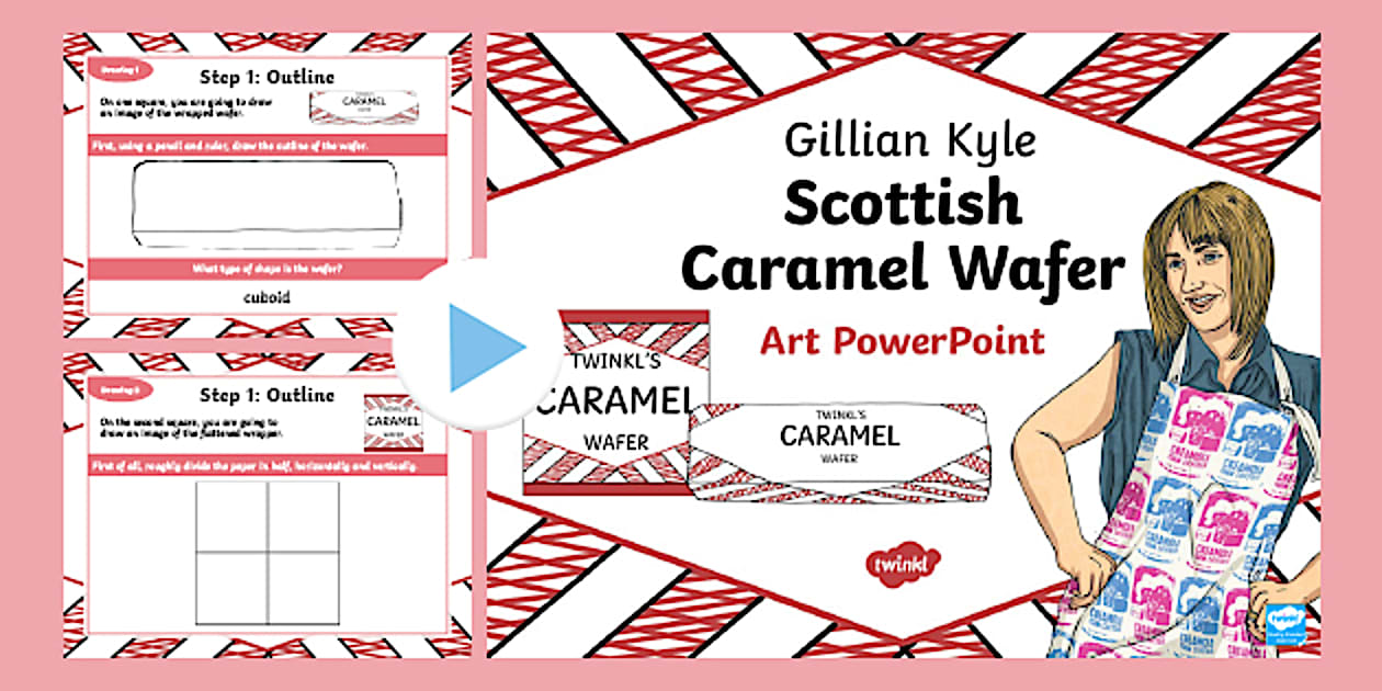 Gillian Kyle Scottish Caramel Wafer Art PowerPoint - Twinkl