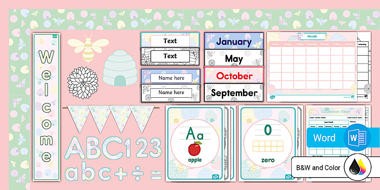 Bee Theme Classroom Decor | Classroom Management | Twinkl US