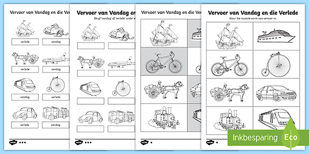 Vervoer van Vandag en die Verlede Aktiwiteit