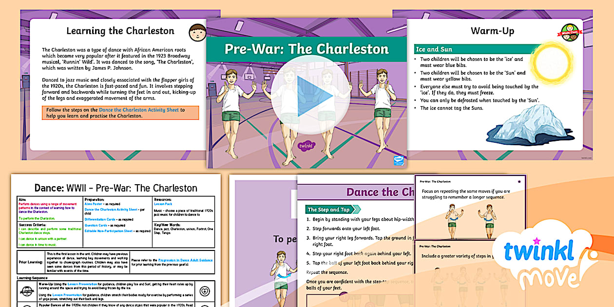 Year 5 PE: WWII Lesson 1 - Pre-War: The Charleston - Twinkl