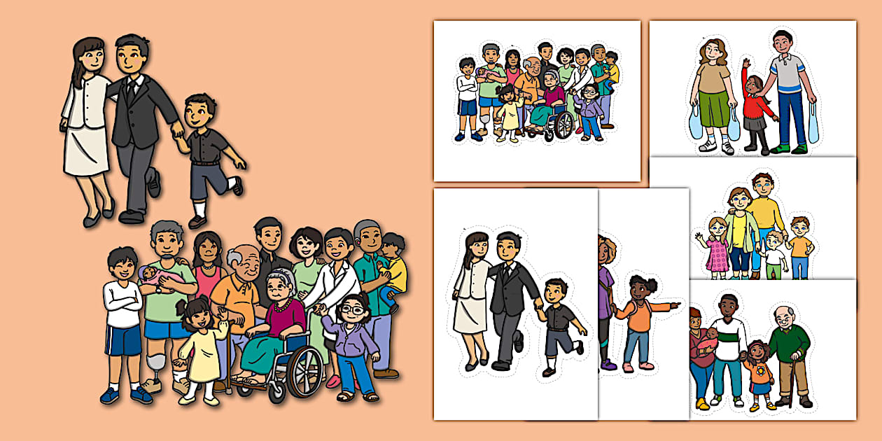Dibujo De Una Familia Recursos Educativos Twinkl