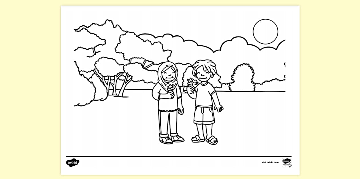 Sunny Colouring Sheet | Colouring Sheets - Primary Resources
