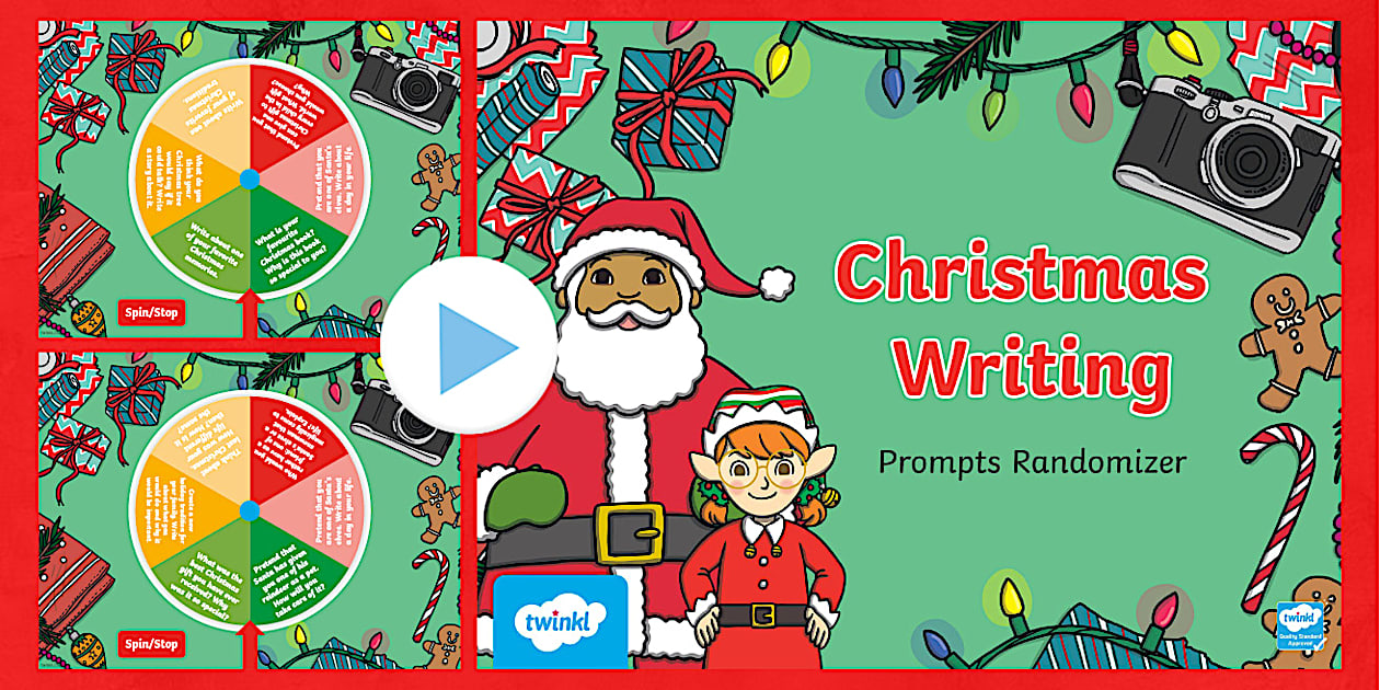 Grade 2/3 Special Days Christmas Writing Prompts Randomizer
