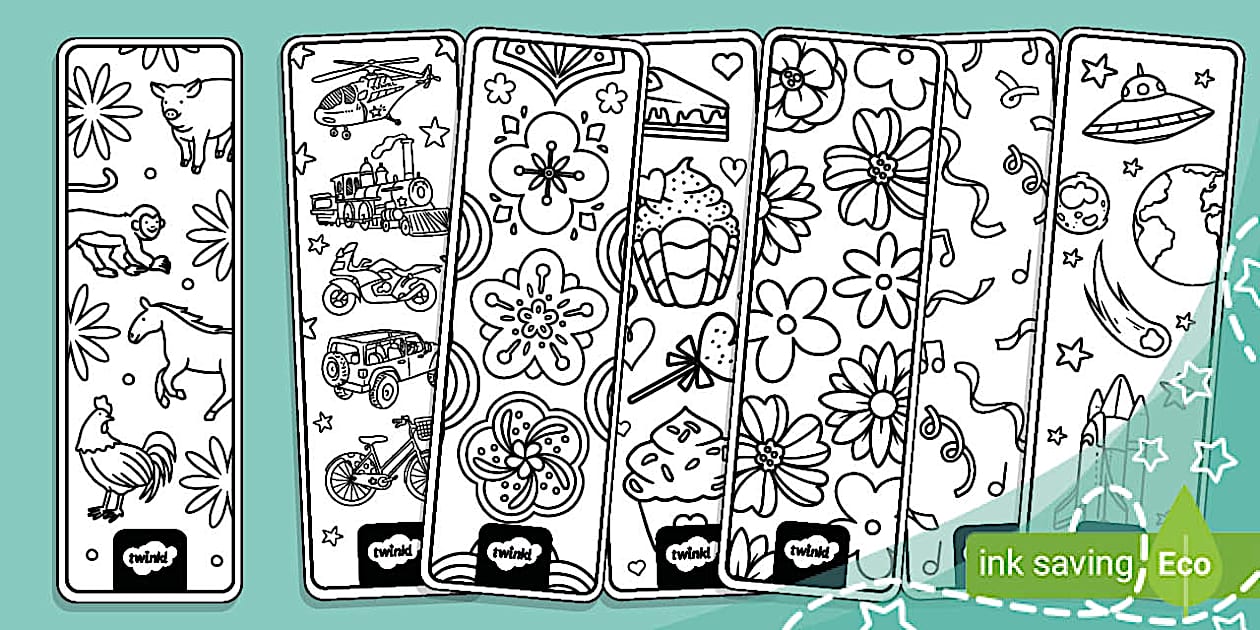 Colour Your Own Bookmarks (teacher made) - Twinkl