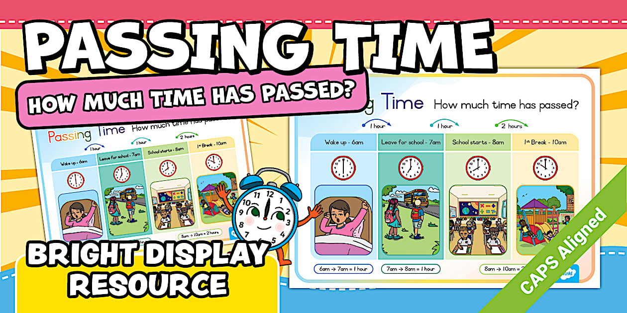 Grade 2 Maths Term 2 Passing Time: Poster (CAPS Aligned)