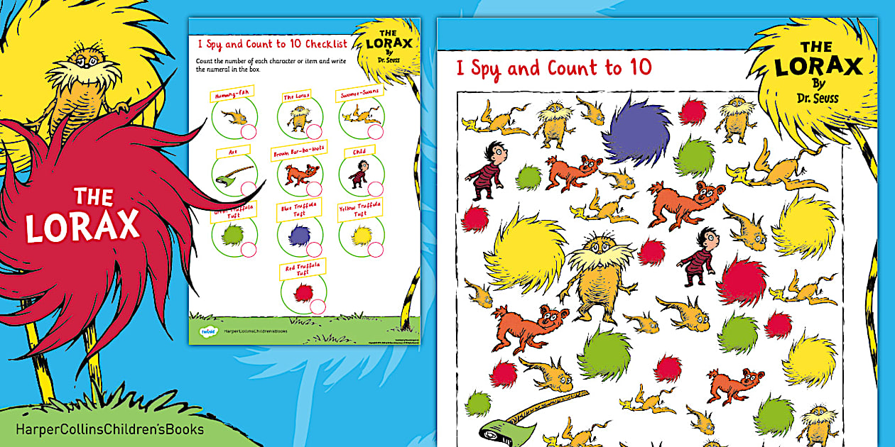 FREE! - 👉 The Lorax: I Spy and Count to 10 (Teacher-Made)
