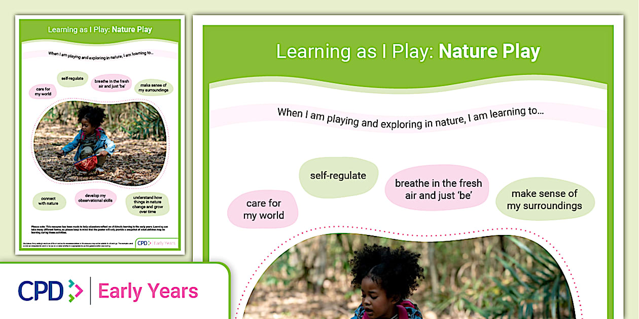 Learning as I Play: Nature Play | Poster | Early Years CPD