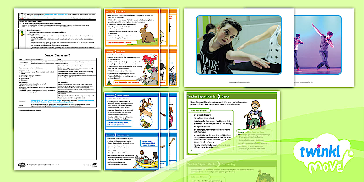 👉 Twinkl Move - Reception Dance: Dinosaurs Lesson 5 - Dinosaur Divas Lesson