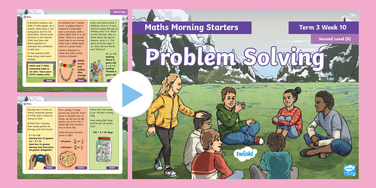 Maths Morning Starters Second (b) Term 3 Week 10 PowerPoint