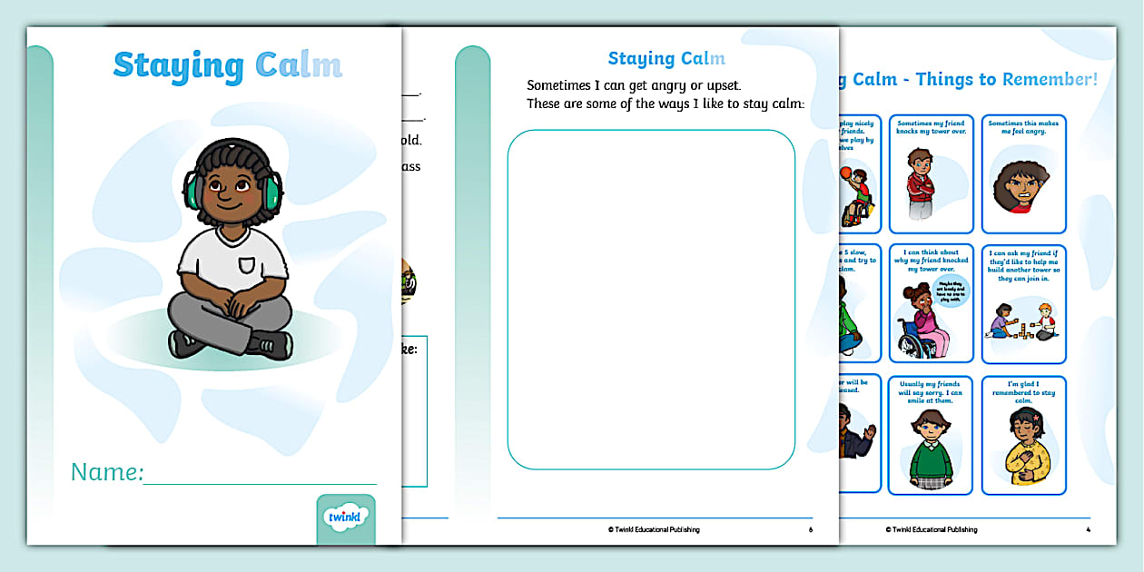 Staying Calm Activity Booklet (teacher made) - Twinkl