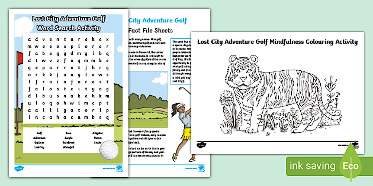 Lost City Adventure Golf Activity Pack - Twinkl Resource