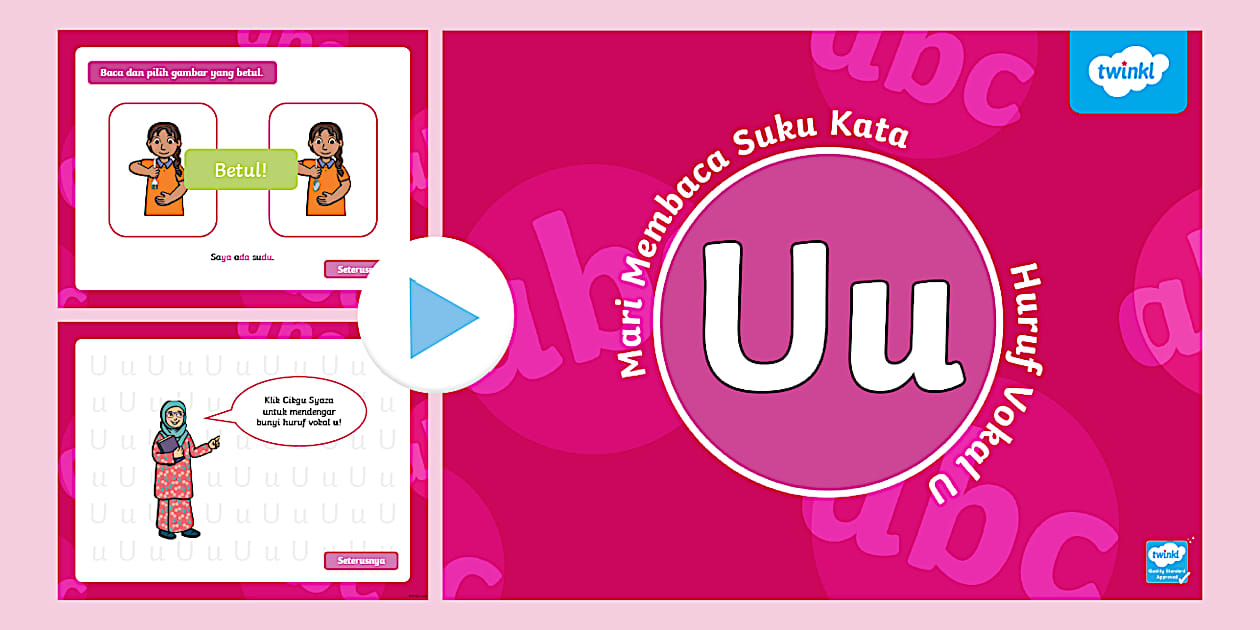 Mari Membaca! Huruf Vokal U PowerPoint (Teacher-Made)