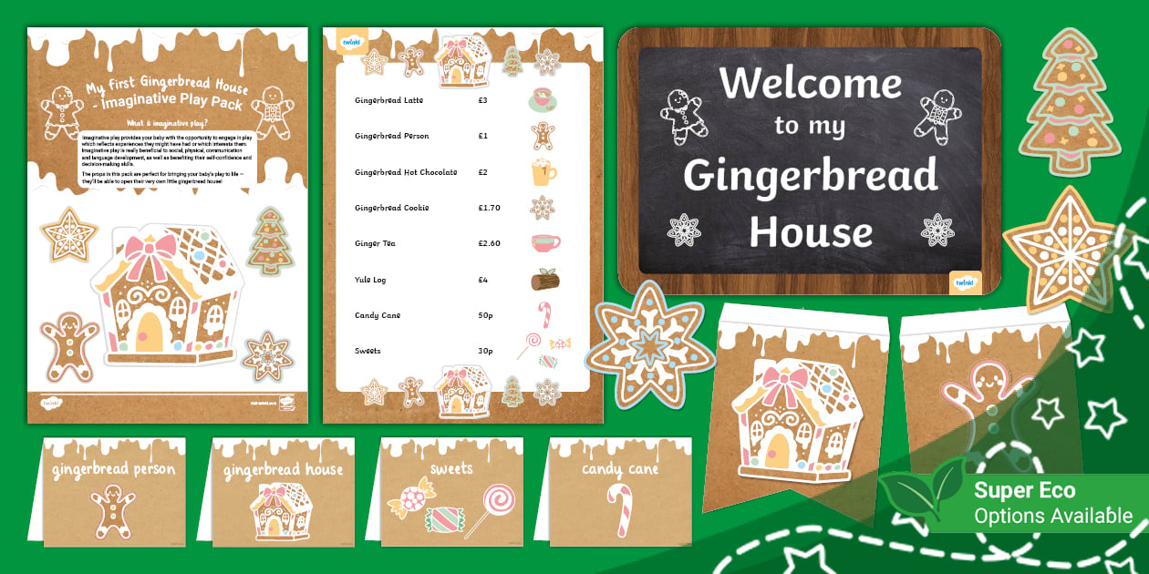 My First Gingerbread House Imaginative Play Pack - Twinkl