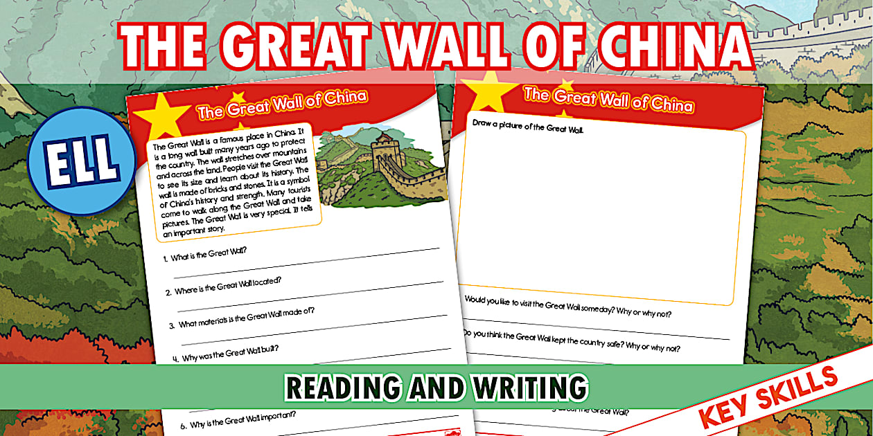 The Great Wall Beginner Level Reading and Writing for ELL