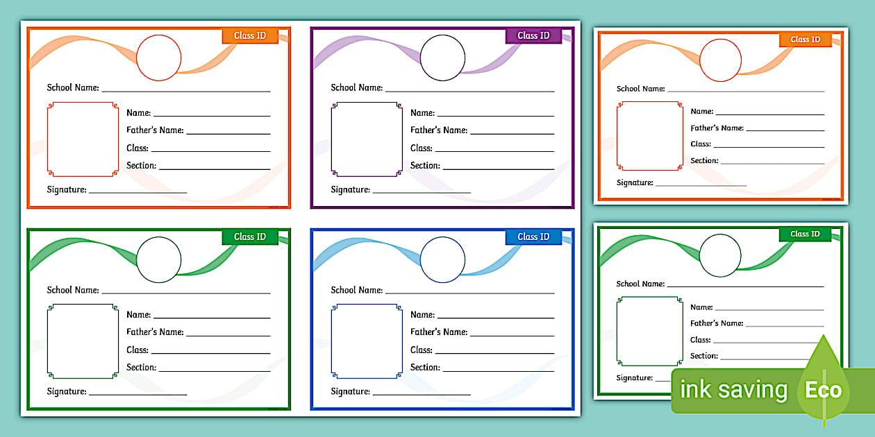 Class Identification Card Activity Sheet - Twinkl