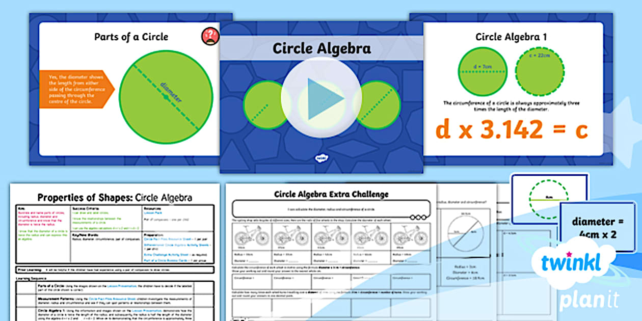 PlanIt Maths Y6 Properties of Shapes: Parts of Circles (2) Lesson Pack
