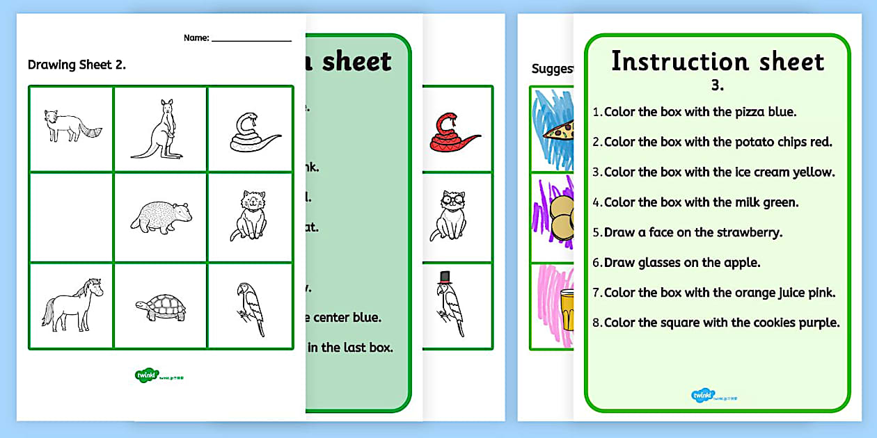 英語を聞いて、描いてみよう！【1】Listen and Draw- English Listening Activity