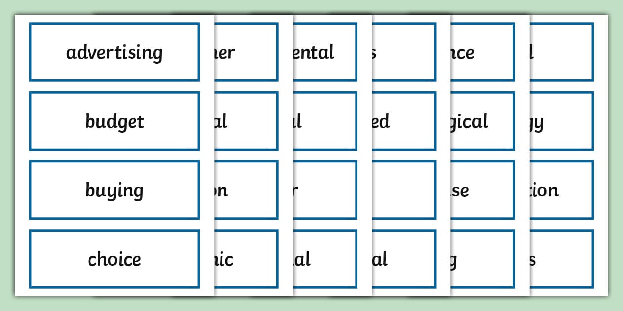 Year 6 Economics and Business Topic Word Cards - Twinkl