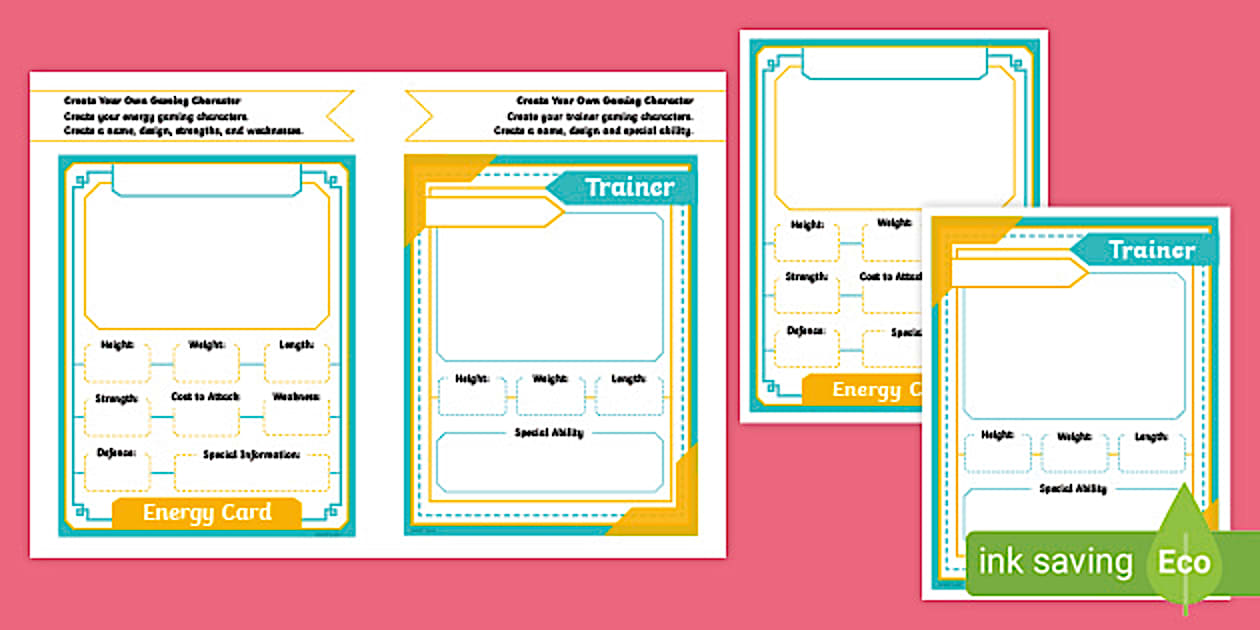 Create Your Own Gaming Character (teacher made) - Twinkl
