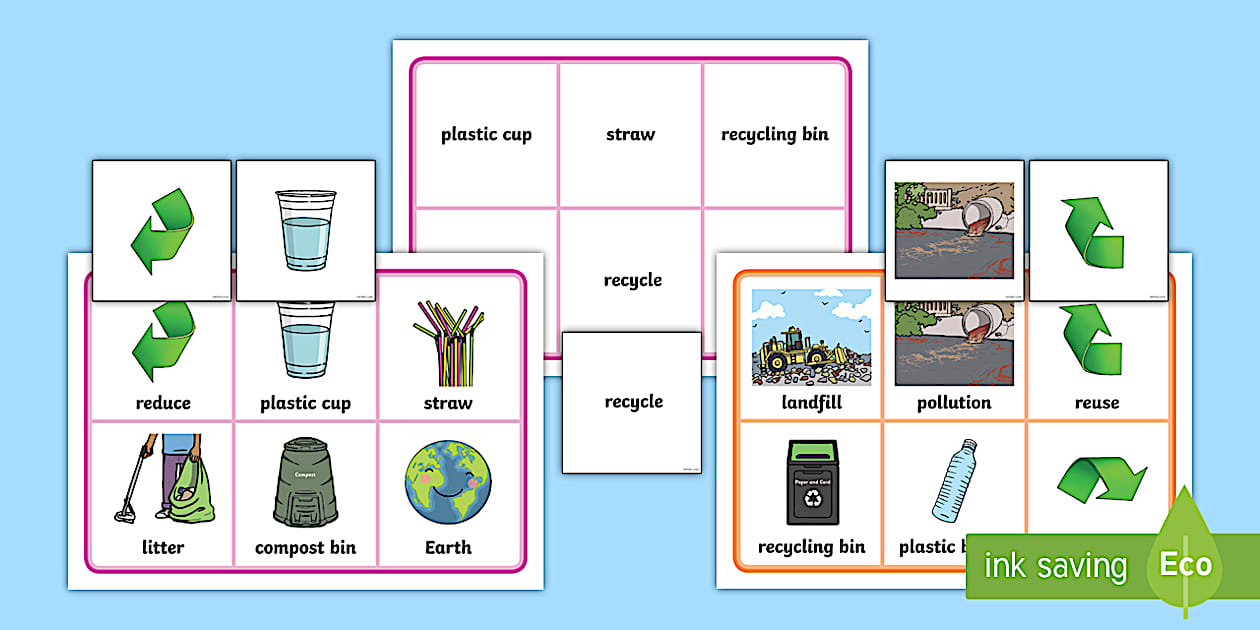 Editable Recycling Bingo (teacher made) - Twinkl