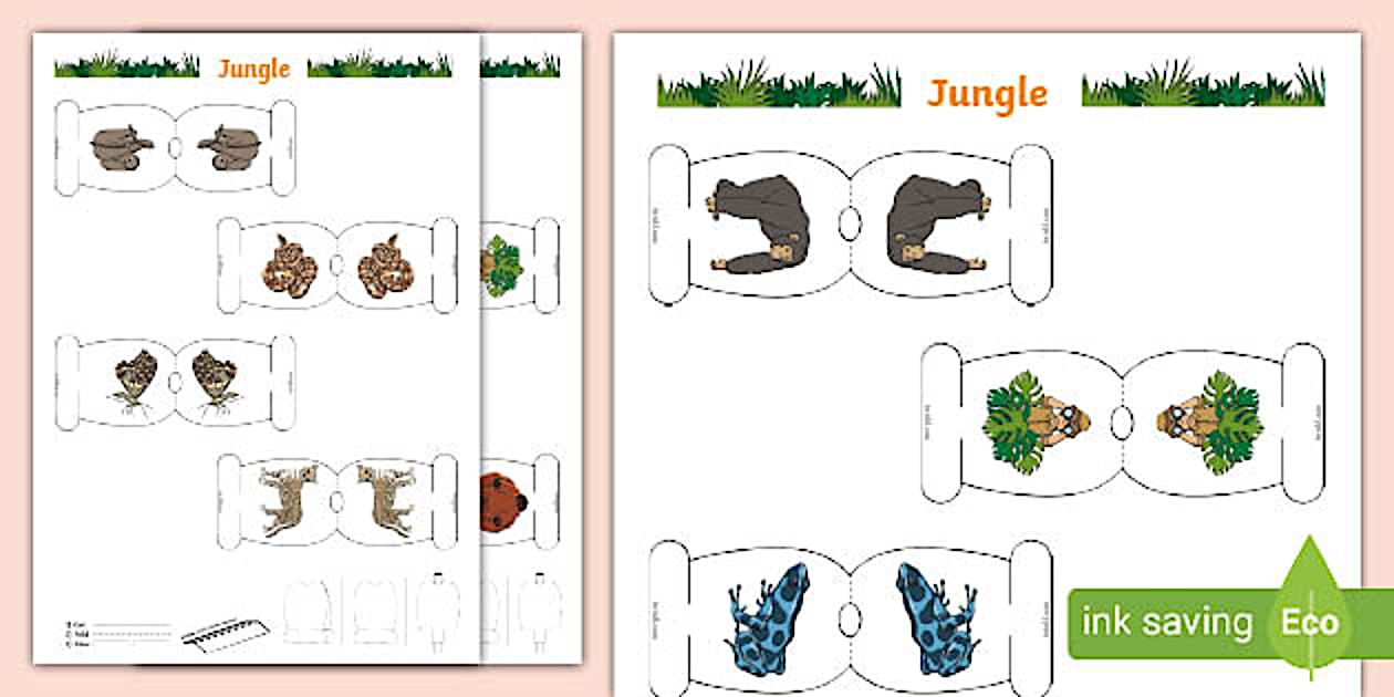 Jungle-Themed Pencil Toppers