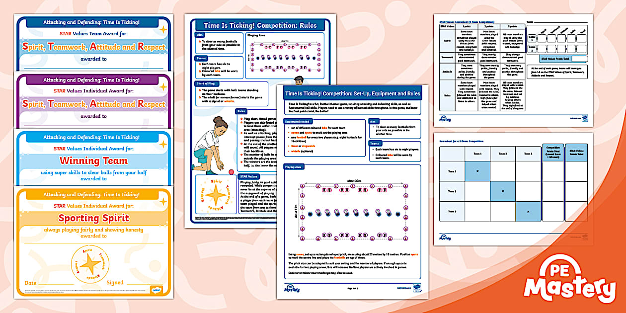 PE Mastery: Y1 Attacking & Defending Competition Pack