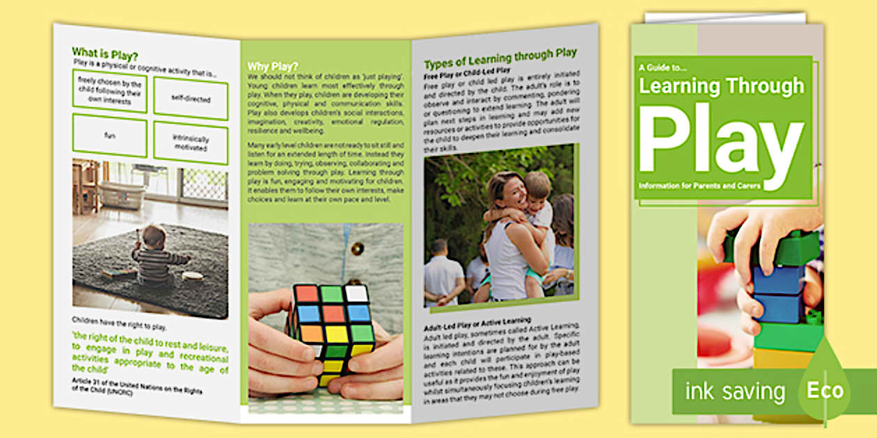 Learning Through Play Parent Leaflet (teacher made) - Twinkl