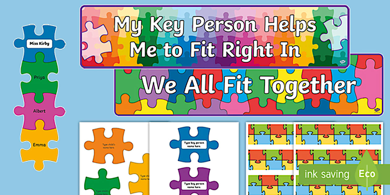 Jigsaw Key Person Display Board Pack (teacher made) - Twinkl