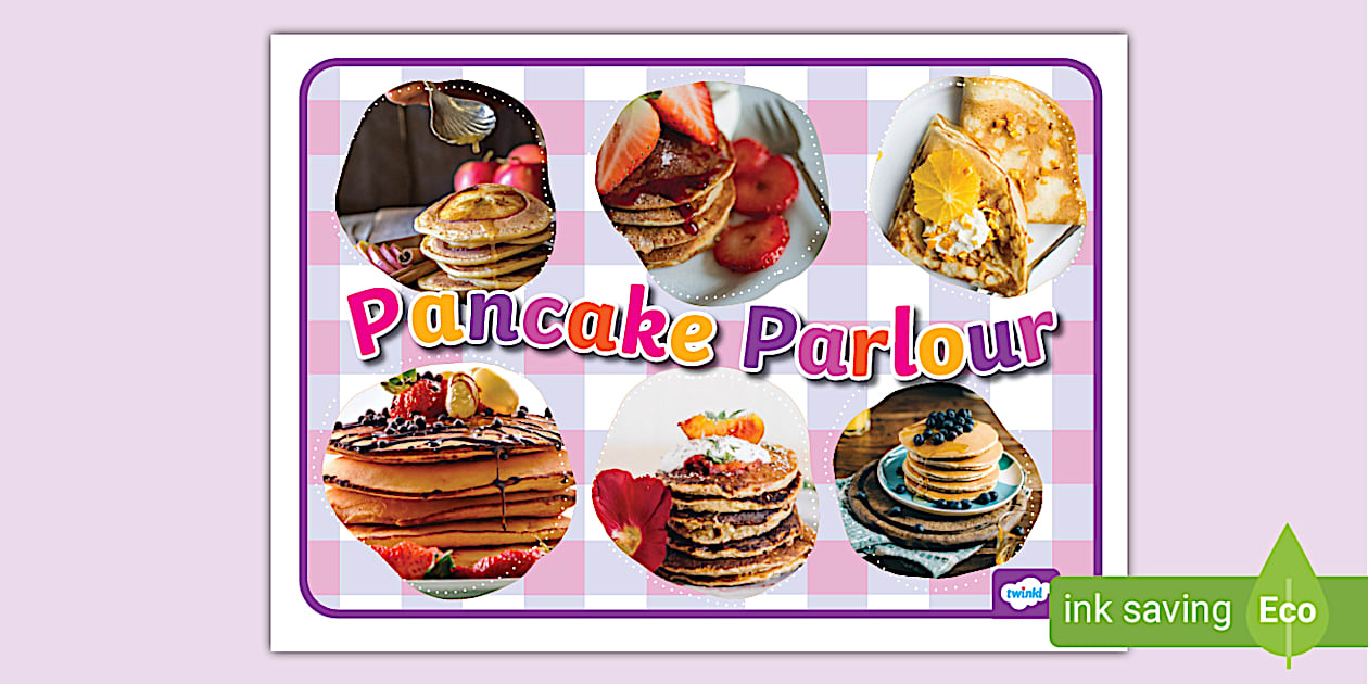 Pancake Parlour Photo Display Poster (Teacher-Made) - Twinkl